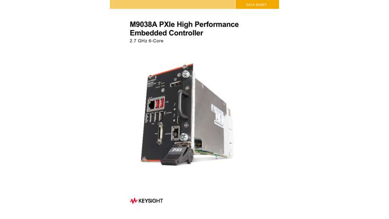 M9038a Pxie High Performance Embedded Controller 6 Core Gen 3 Keysight